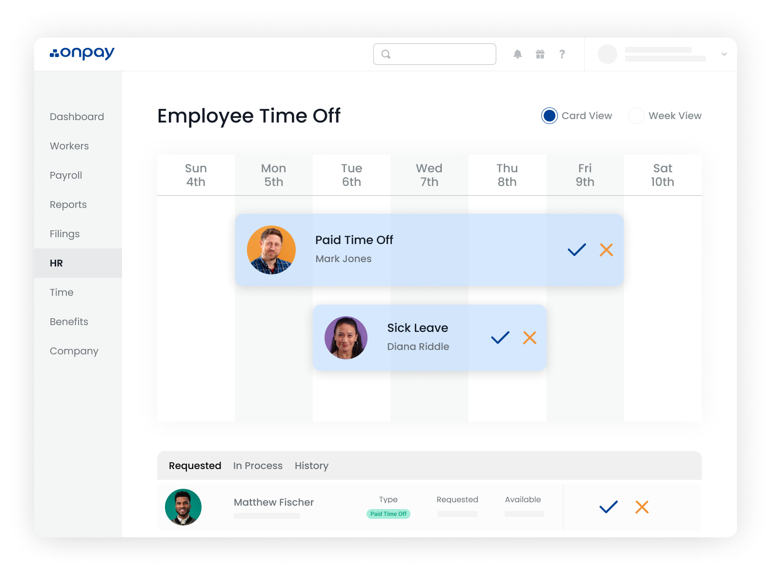 PTO Software to Track and Manage Time Off | OnPay